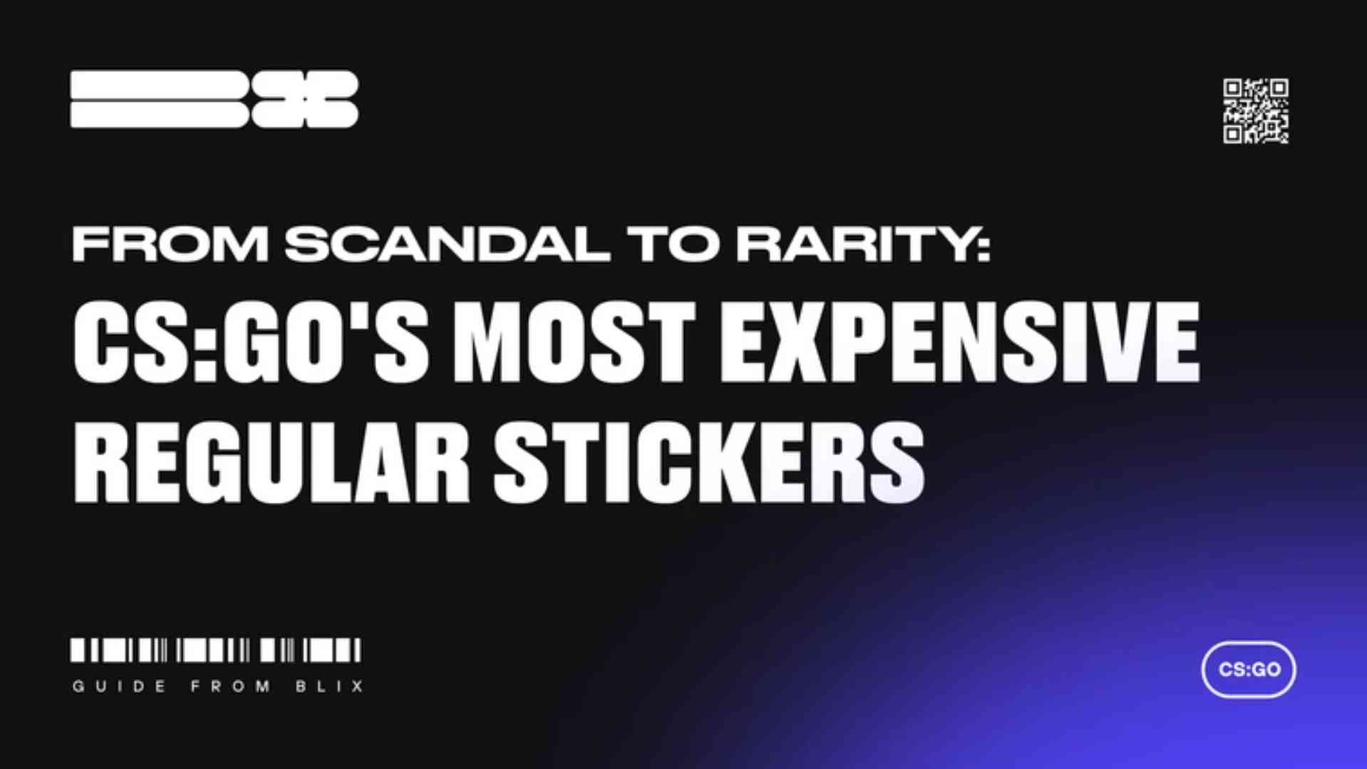 From Scandal to Rarity: CS:GO's Most Expensive Regular Stickers – blix.gg