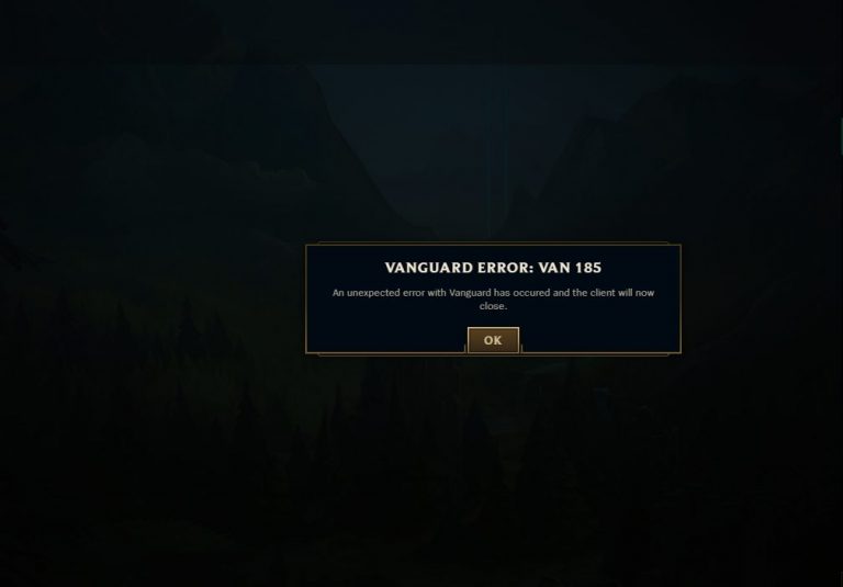 Vanguard Error in League of Legends - How to Fix it – blix.gg